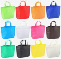 China Non Woven Party Favor Bags 10.3x13 Inches Reusable Tote Bags Bulk with Handles Eco Friendly Customizable for sale