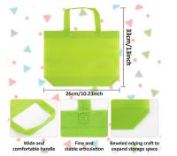 China Non Woven Party Favor Bags 10.3x13 Inches Reusable Tote Bags Bulk with Handles Eco Friendly Customizable for sale