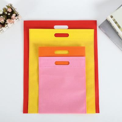 China Wholesale 65gsm Reusable Non Woven Gift Bag Custom Size 25x30cm to 40x50cm Rainbow Colors for sale
