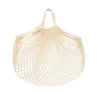 China Washable Reusable Cotton Mesh Tote Bags for Produce 25x25x10cm Custom Logo for sale