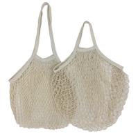 China Green Cotton Mesh Vegetable Veggie Reusable Grocery Tote Bag for sale