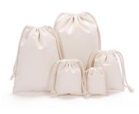 China Wholesale 100% Natural Cotton Muslin Bags Bulk with Drawstring 7x10cm to 25x32cm for sale