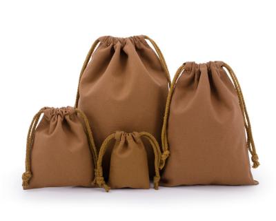 China 8oz Natural Unbleached Cotton Muslin Drawstring Bags 13x16cm for Tea Coffee Brewing for sale