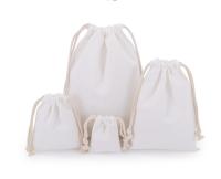 China Dust Custom Muslin Drawstring Bags Bulk 7x10cm for sale