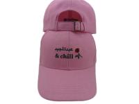 China Custom Embroidered Logo Dad Hat Built In Sweatband Adjustable Metal Buckle Closure 6 Panel Baseball Cap for sale