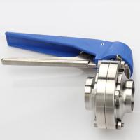 China 3 Inch Ss 304 Butterfly Valve Low Pressure Din40 Food Grade Dn10 Rjt for sale