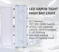 China iLEDING LED Vapor Tight High Bay 120-347V 50000Hrs IP67 80lm/W CRI80 40° Beam for sale