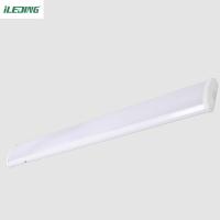 China IP65 40W 46W 347V ETL DLC Office LED Wraparound Lighting Fixture Low Profile 140Lm/W for sale