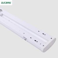 China IP65 40W 46W 347V ETL DLC Office LED Wraparound Lighting Fixture Low Profile 140Lm/W for sale