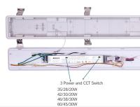 China IP66 IK10 LED Tri Proof Light 2ft 4ft 5ft 8ft 140Lm/W 3CCT Switchable for Warehouse for sale