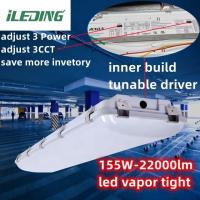 China 155W 4FT LED Vapor Tight High Bay Light 22000LM 120-277V Waterproof Garage Fixture for sale
