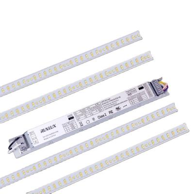 China 120-277V 25W 3Power Tunable CCT LED Troffer Retrofit Kit Magnetic Strip Light for sale