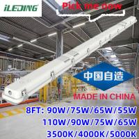 China LED Vapor Tight Light 140 lm/w IP66 IK10 120-277V Selectable CCT for Warehouse Commercial Industrial for sale