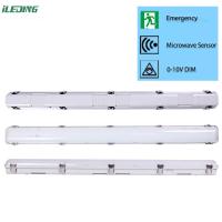 China LED Vapor Tight Light 140 lm/w IP66 IK10 120-277V Selectable CCT for Warehouse Commercial Industrial for sale
