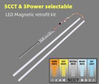 China DLC 145Lm/W Magnetic LED Troffer Retrofit Kit 5CCT 35W for USA Market for sale