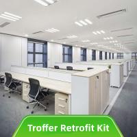 China DLC 145Lm/W Magnetic LED Troffer Retrofit Kit 5CCT 35W for USA Market for sale