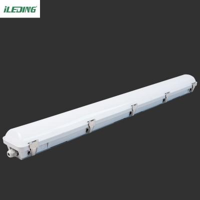 China 4FT 46W 65W IP66 Hanging Tri Proof LED Vapor Tight Light Fixture 4kg for sale