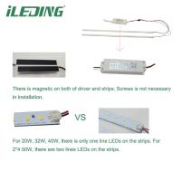 China 140 Degree Beam Angle Aluminum Magnetic LED Linear Retrofit Kit 20W for T8 Tube for sale