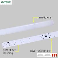 China Sensor Control LED Linear Batten Light 2FT 4FT 8FT 35W 46W 65W 120-347V Shop Light Fixture for sale