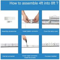 China LED 34W 4FT Batten Light IP65 Linear Supermarket Fixture Dimmable 3CCT 3 Power for sale