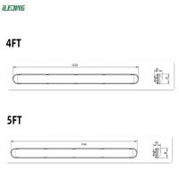 China Commercial LED Vapor Tight 18W 4Ft Waterproof IP66 Triproof Light with 0-10V Dimming for sale
