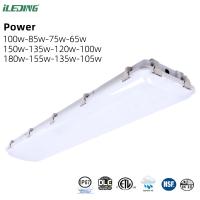 China LED Vapor Tight High Bay 150W Tri-proof Light 140LM/W DLC 5.1 Premium IP67 IK10 for sale