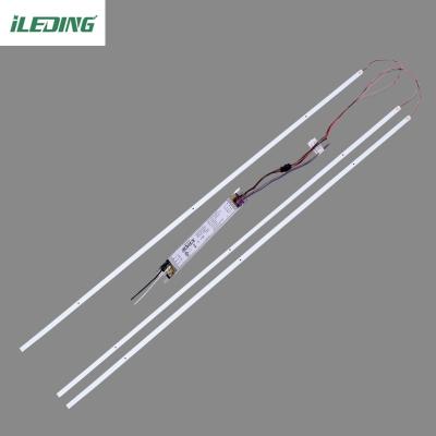 China PC Material 46W 1-10V Dimming LED Magnetic Linear Retrofit Kit for Troffer 2FT 4FT for sale