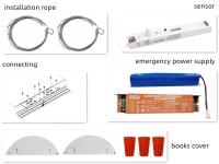 China 34W 4FT LED Batten Light Fixture SMD2835 3500K 4000K 5000K Surface Mounted Office Lighting for sale