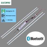 China PC Material 46W 1-10V Dimming LED Magnetic Linear Retrofit Kit for Troffer 2FT 4FT for sale