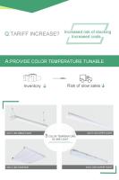 China 34W 4FT LED Batten Light Fixture SMD2835 3500K 4000K 5000K Surface Mounted Office Lighting for sale