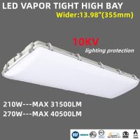 China 270W 4FT LED Vapor Tight High Bay Light 40500LM 150LM/W IP67 Waterproof Warehouse Fixture for sale