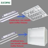 China 46W 4ft LED Magnetic Retrofit Kit Troffer Light 120-277V Dimmable for Commercial Office for sale