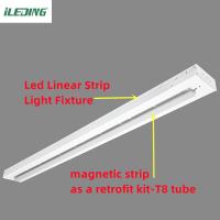 China 46W 4ft LED Magnetic Retrofit Kit Troffer Light 120-277V Dimmable for Commercial Office for sale