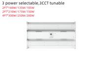 China 160W 2FT 4FT LED Linear High Bay Light Fixture 120-277V ETL DLC for Commercial Office for sale