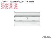 China 160W 2FT 4FT LED Linear High Bay Light Fixture 120-277V ETL DLC for Commercial Office for sale