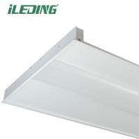 China Industrial Design Style LED Troffer Panel Ceiling Light 2X4 1X4 2X8 for Office Shop for sale