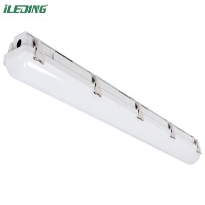 China 4FT 46W LED Vapor Tight Garage Light Fixture IP66 NSF DLC5.1 50000H for sale