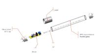 China Plastic End Cap Glass T8 LED Tube 18W 1200mm IP66 125lm/W High Efficiency for sale