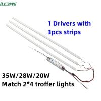 China 120-277V 120-347V 80 CRI Adjustable 3 CCT LED Linear Retrofit Kit with Motion Sensor for sale