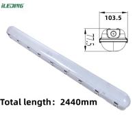 China 347V Linear LED Vapor Tight Tri Proof Light Fixture 2FT 4FT 8FT IP66 IK10 90W for sale