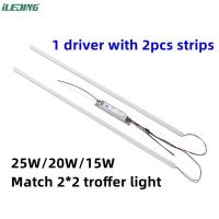 China LED Linear Retrofit Kit 25W 15W Selectable CCT 3000K-5000K for Hospital Troffer for sale