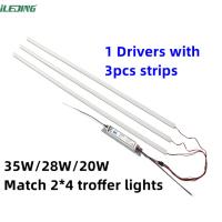 China LED Linear Retrofit Kit 25W 15W Selectable CCT 3000K-5000K for Hospital Troffer for sale