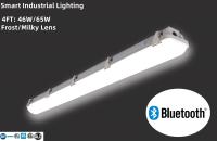 China 46W 4FT LED Vapor Tight Light Fixture 120-277V Polycarbonate Grey for Warehouse for sale