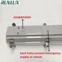China Transparent Polycarbonate Diffuser LED Vapor Tight Light Waterproof Car Washing Garage for sale