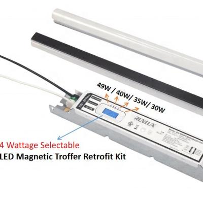 China LED Magnetic Linear Retrofit Kit Light 2FT 4FT 8FT 5000K 32W 50000 Hour Lifetime for sale