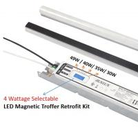 China SMD LED Light Source 2ft 4ft 8ft 150Lm/W PC Lens Magnetic Led Linear retrofit Kit Light for sale