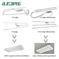 China 160lm/W Magnetic Mount 2x4 Troffer Linear Retrofit Kit 32W 100-277V for sale