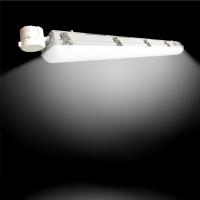 China Customized NSF NEMA4X Dust-proof Tri-proof LED Lamp 135lm/w 36W 65W Vapor Tight Garage Light for sale