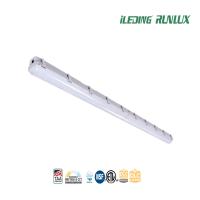 China 110 Degree Gray Polycarbonate LED Vapor Tight Light 140lm/W 120-347V for sale