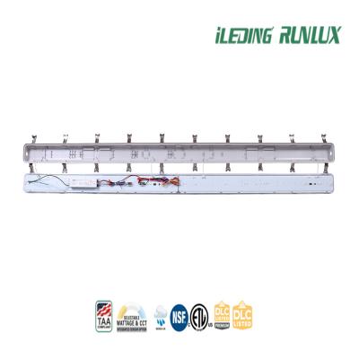 China 110 Degree Gray Polycarbonate LED Vapor Tight Light 140lm/W 120-347V for sale